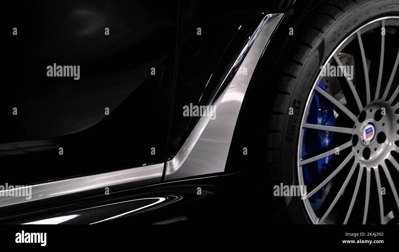 Luxurious Car Exterior With Elegant Sport Elements And Expensive ...