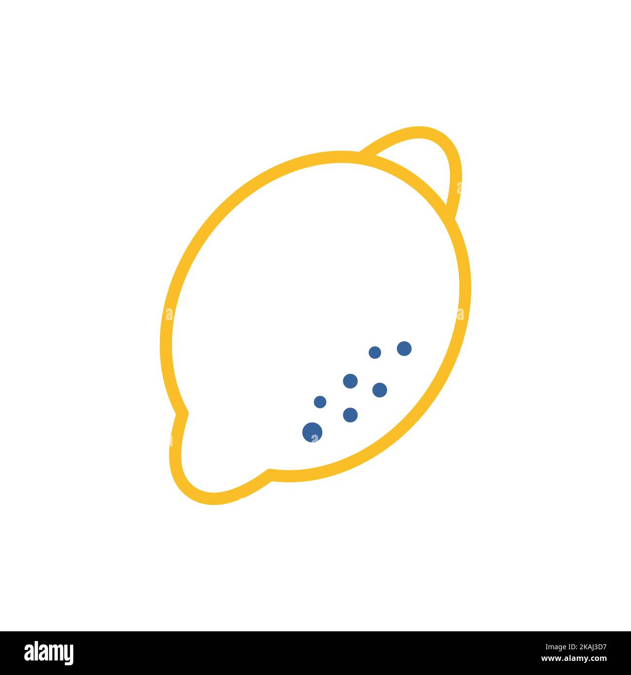 Lemon vector icon. Graph symbol for food and drinks web site, apps ...