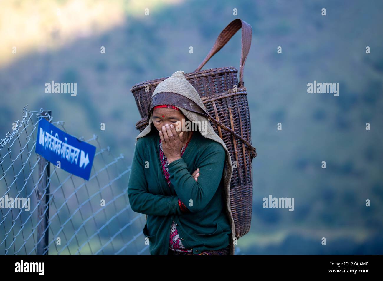 Beautiful Ghale Gau and Bhujung village of Nepal Stock Photo - Alamy