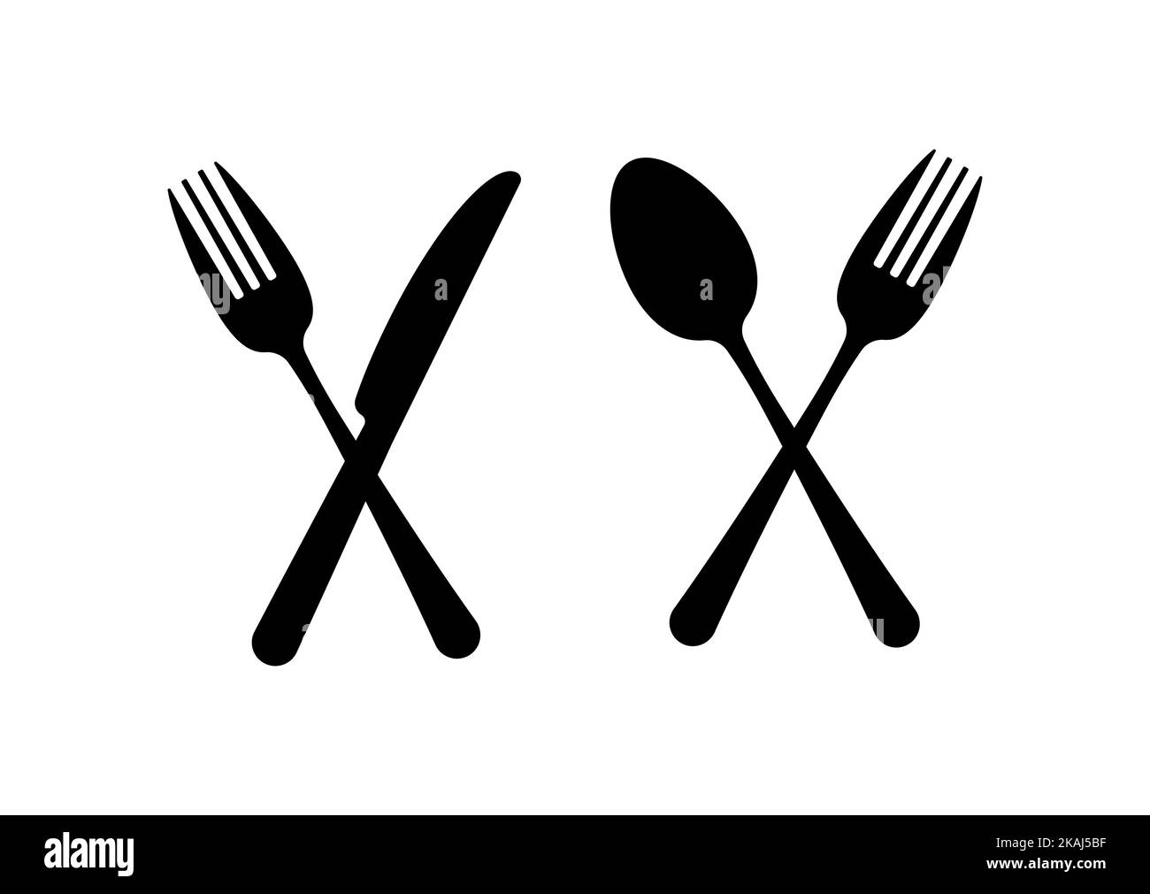 Fork And Spoon Crossed