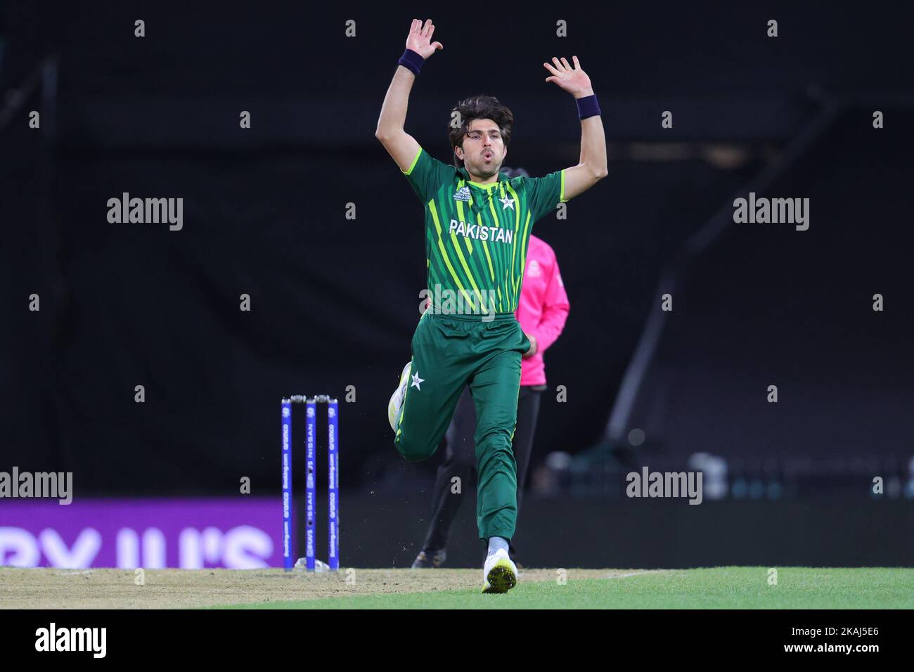 Sydney, Australia. 03rd Nov, 2022. Mohammad Wasim of Pakistan reacts ...