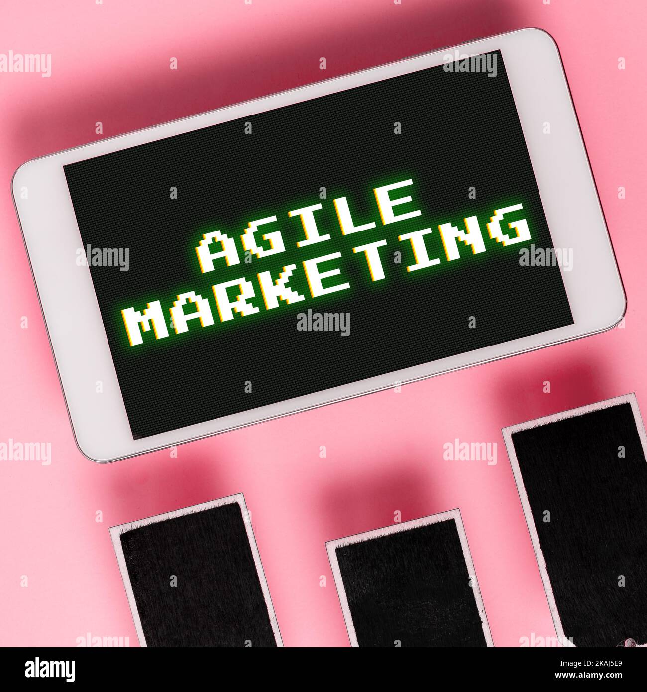 Text showing inspiration Agile Marketing. Business showcase anything ...