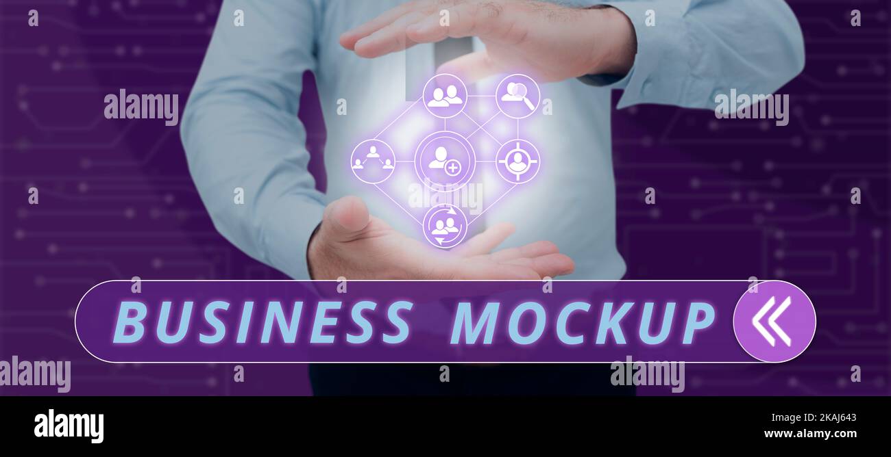 Hand writing sign Business Mockup. Business approach the formal written ...