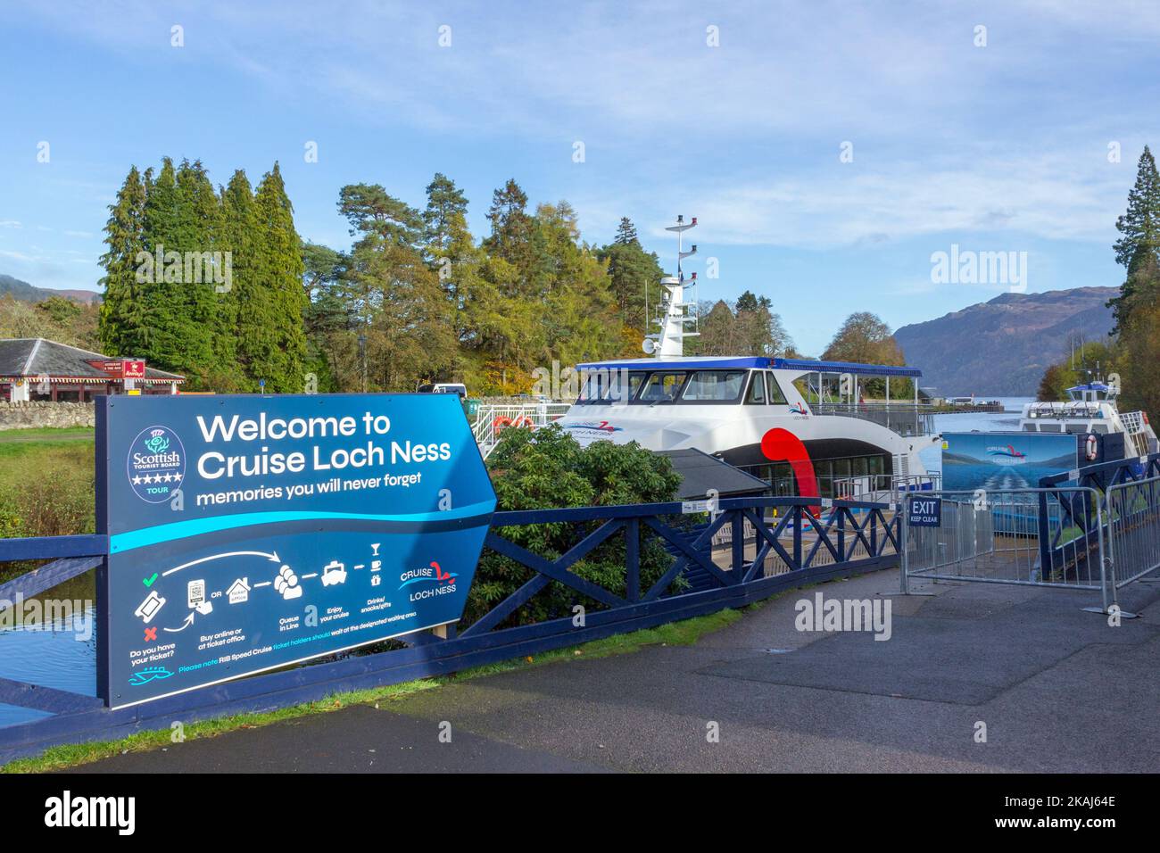 The Spirit of Loch Ness Cruise Boat docked at The Caledonian Canal ...