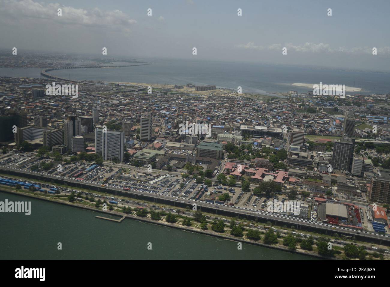 An aerial view of lagos island hi-res stock photography and images - Alamy