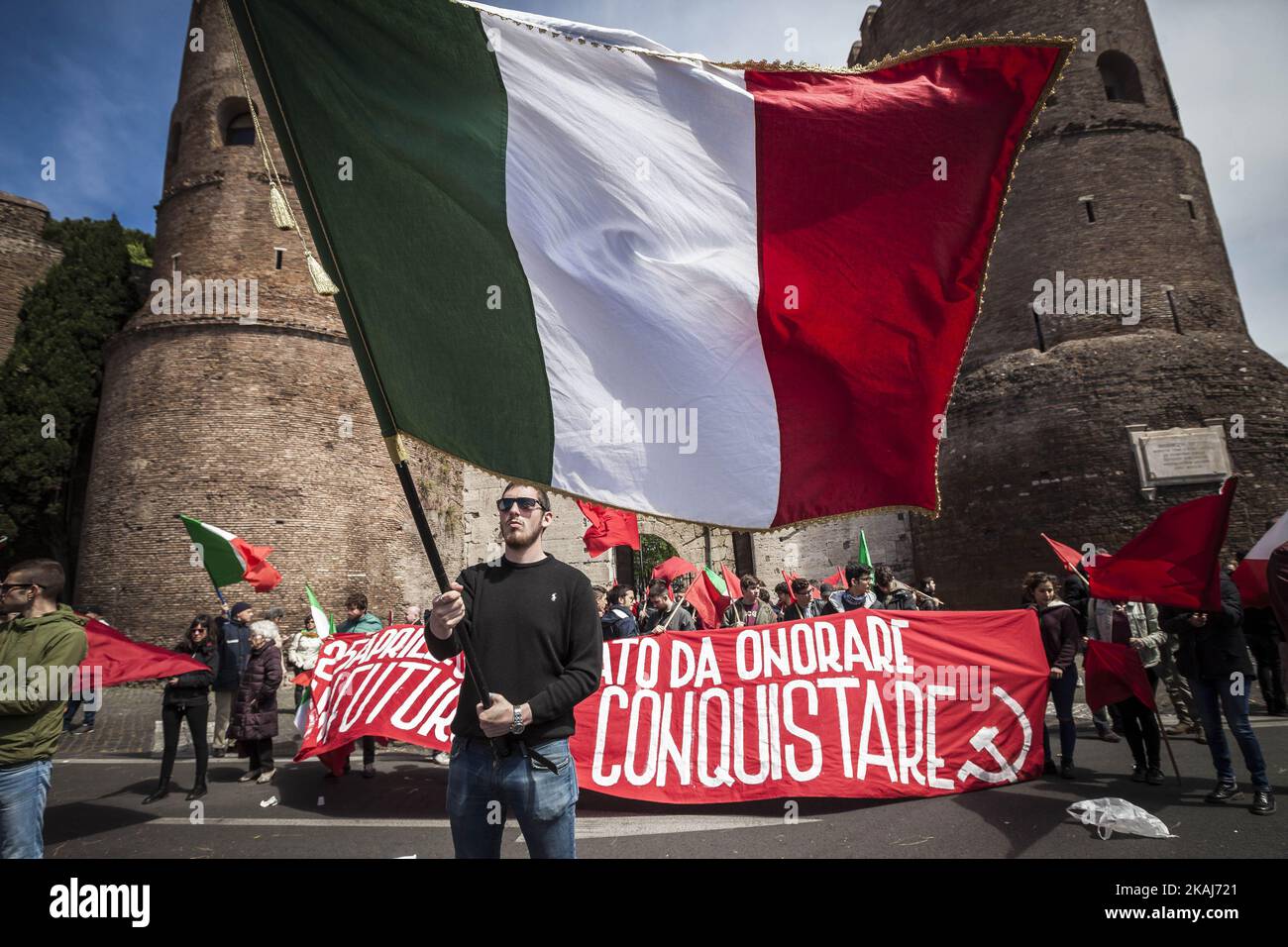 Liberation day celebration in rome italy hi-res stock photography and ...
