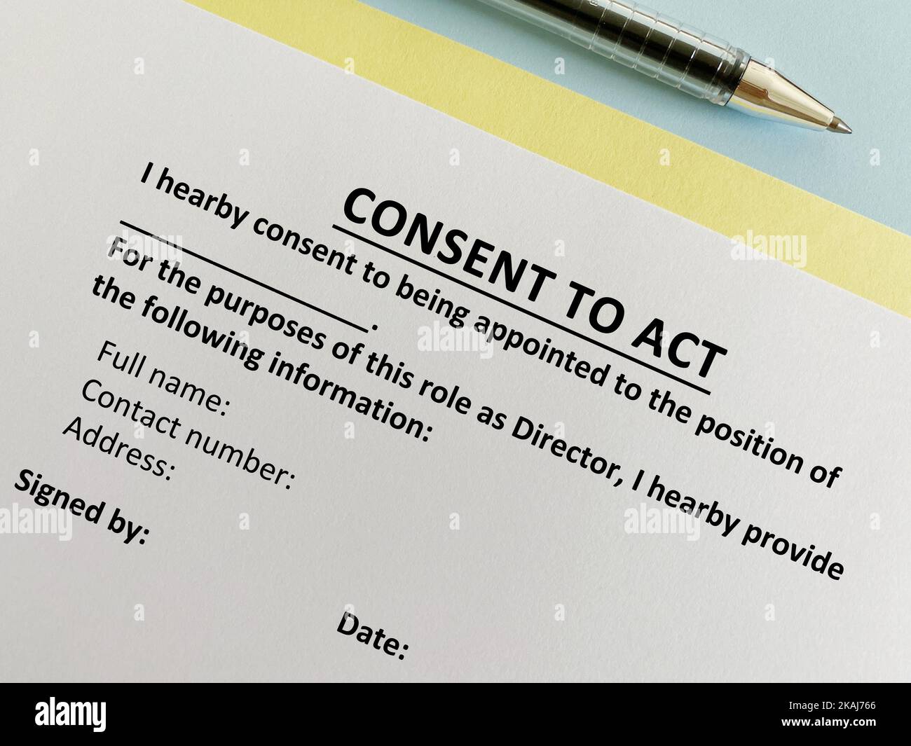 One person is reading consent of act Stock Photo - Alamy