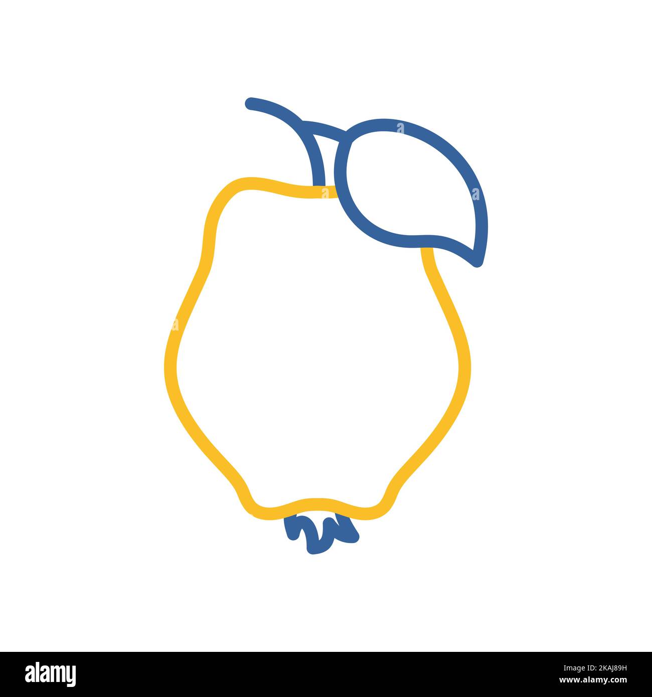 Quince vector icon. Graph symbol for food and drinks web site, apps ...