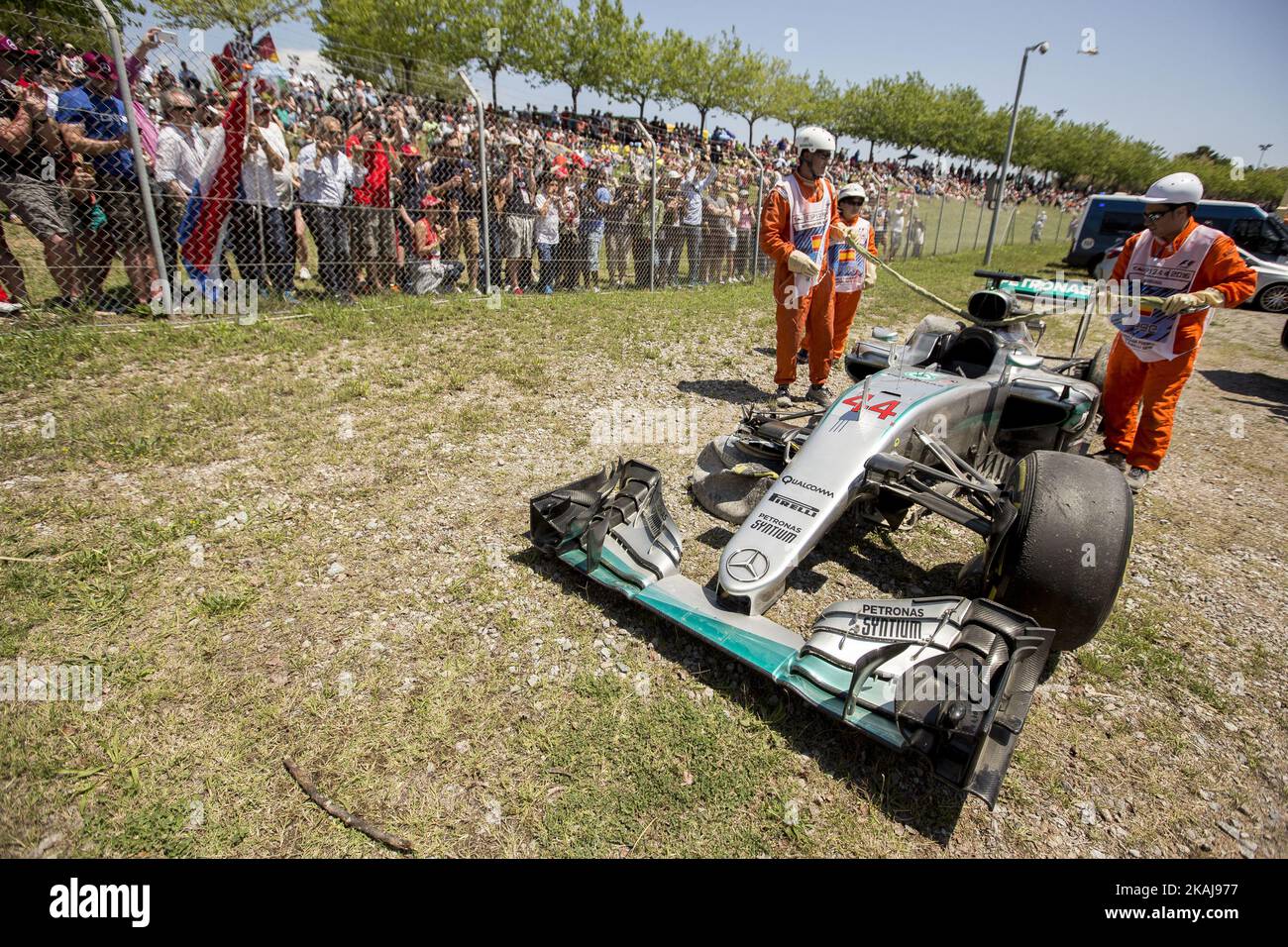 Hamilton rosberg crash hi-res stock photography and images - Alamy