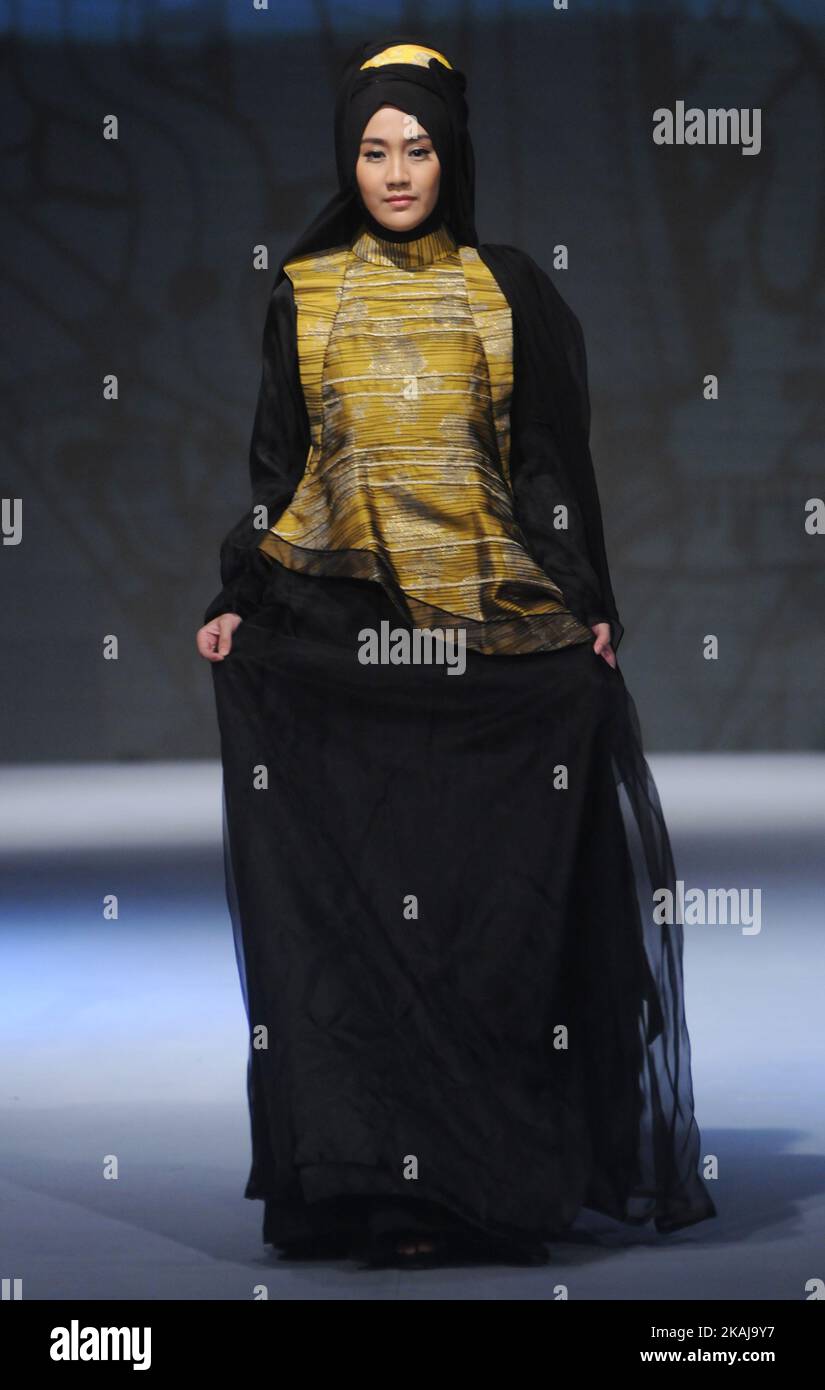Models walk the runway as they present creations by Cut Nyak during ...