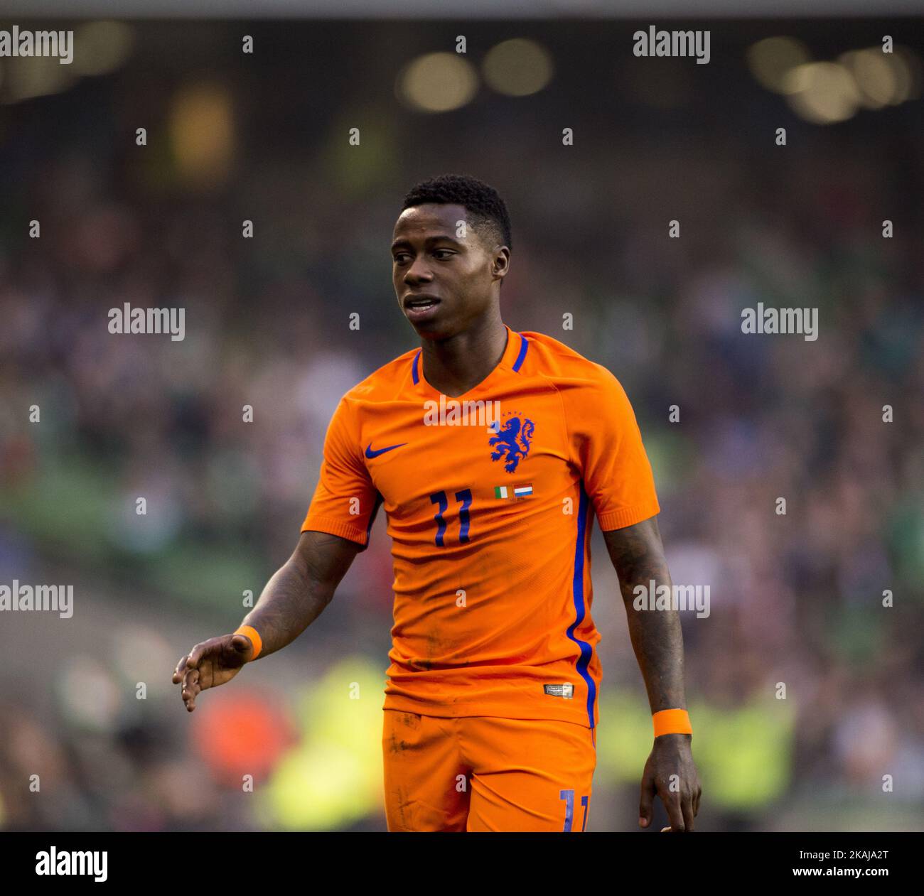 Quincy Promes of Netherlands pictured during the International friendly ...
