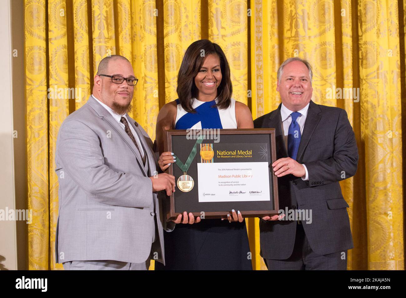 On Wednesday, June 1, in the East Room of the White House, l-r, Rob ...