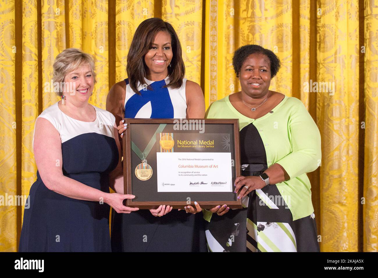 On Wednesday, June 1, in the East Room of the White House, l-r, Karen ...