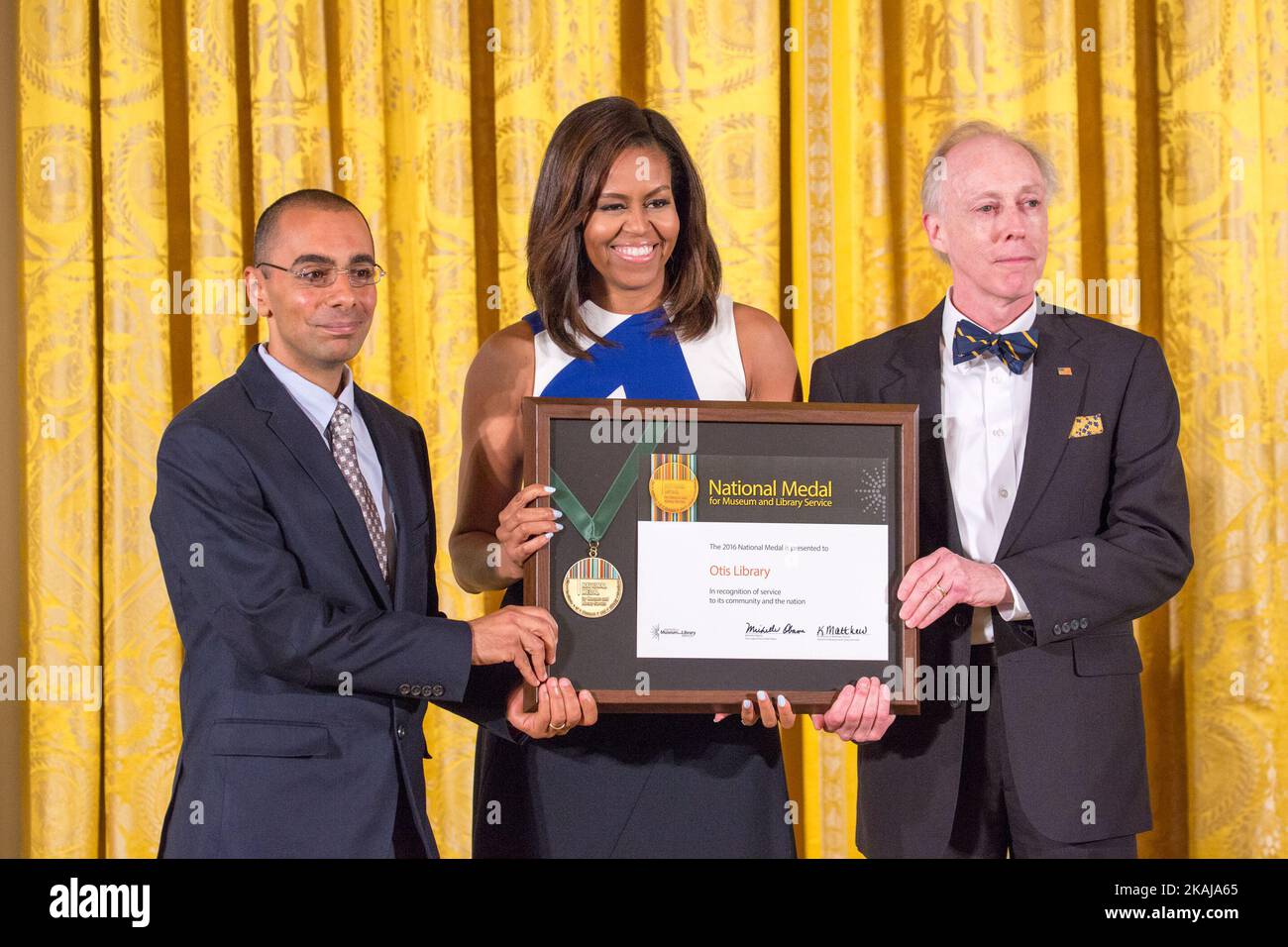 On Wednesday, June 1, in the East Room of the White House, l-r, Bassem ...