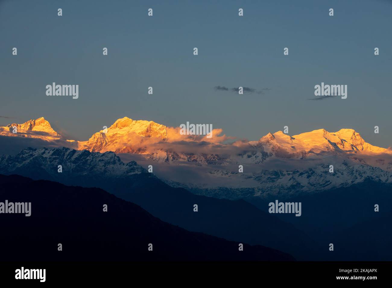 Beautiful Ghale Gau and Bhujung village of Nepal Stock Photo - Alamy