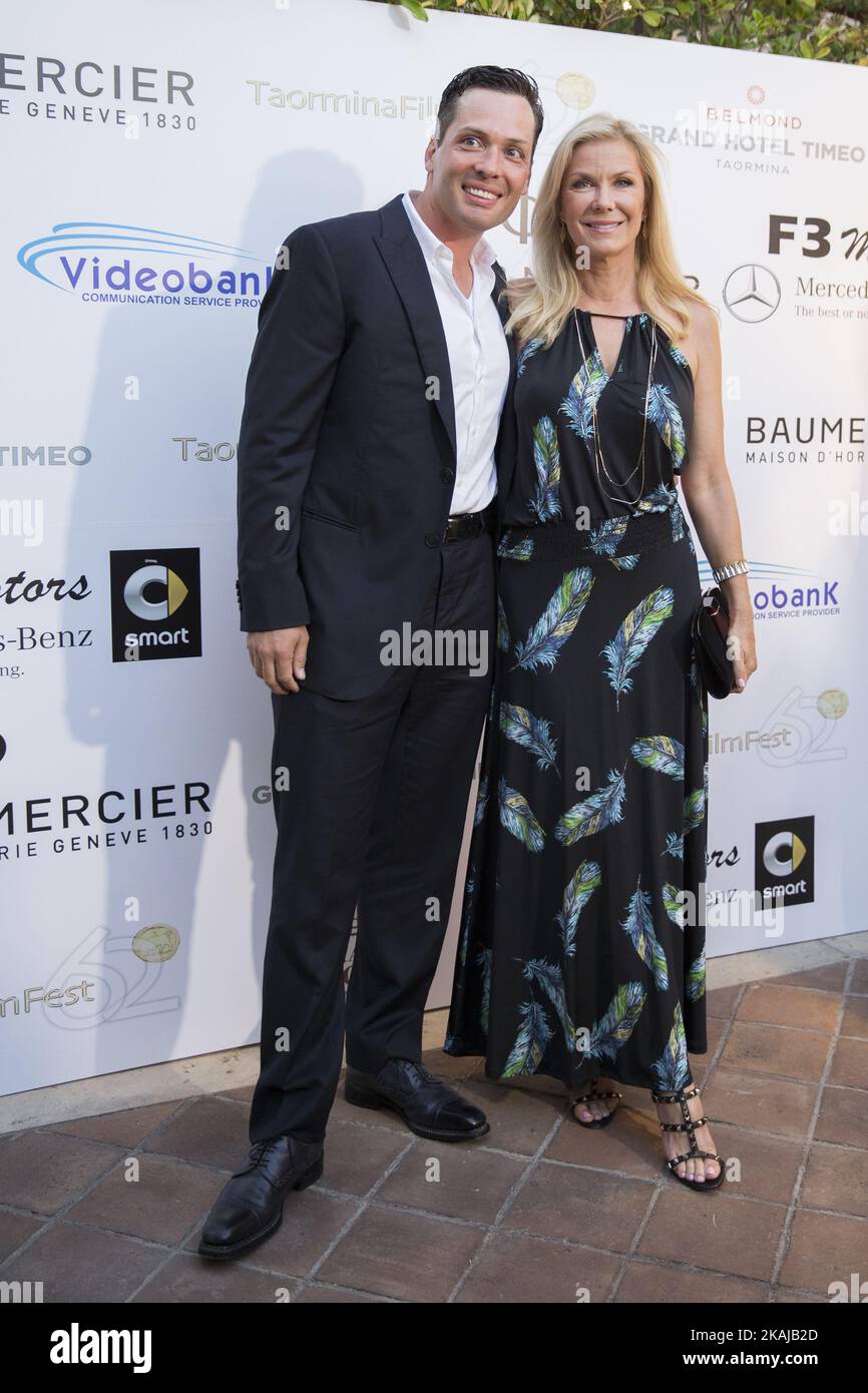 Katherine Kelly Lang and Dominique Zoida attend 62 Taormina Film Fest ...