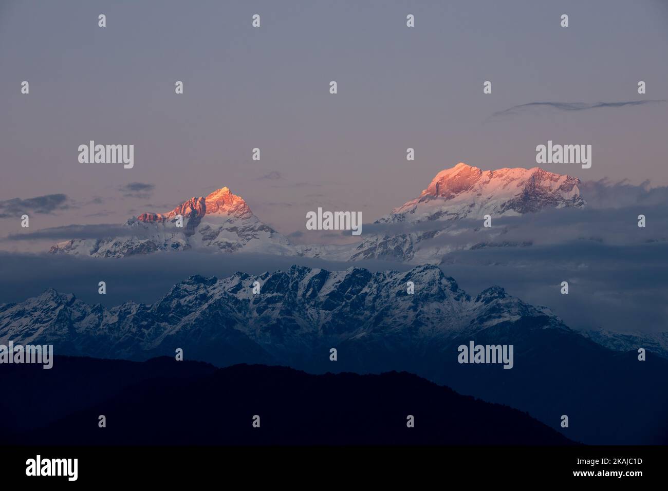 Beautiful Ghale Gau and Bhujung village of Nepal Stock Photo - Alamy