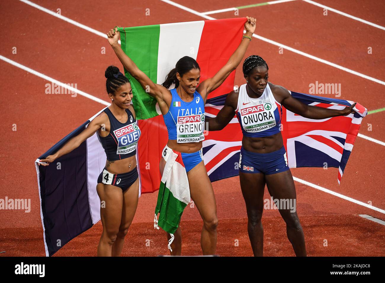 Libania Grenot from Italy wins the 400m Final with Floria Guei from ...