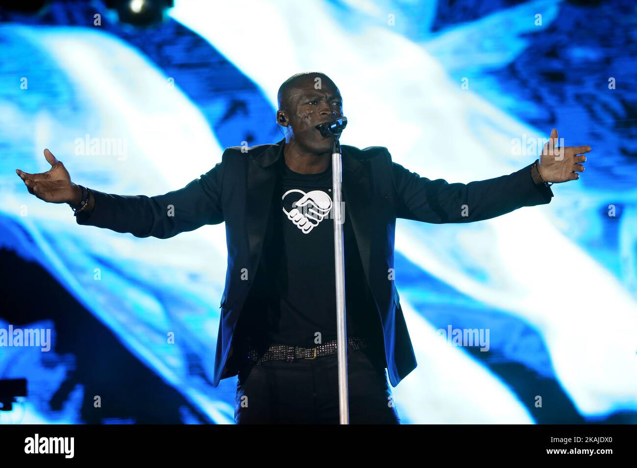 British soul and R&B singer Seal performs at the EDP Cool Jazz music ...