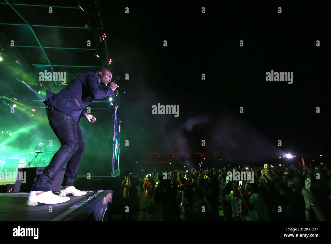 British soul and R&B singer Seal performs at the EDP Cool Jazz music ...