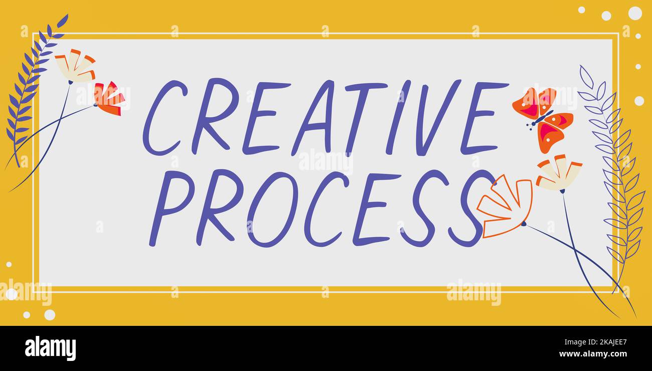 Handwriting text Creative Process. Business approach connecting ideas ...