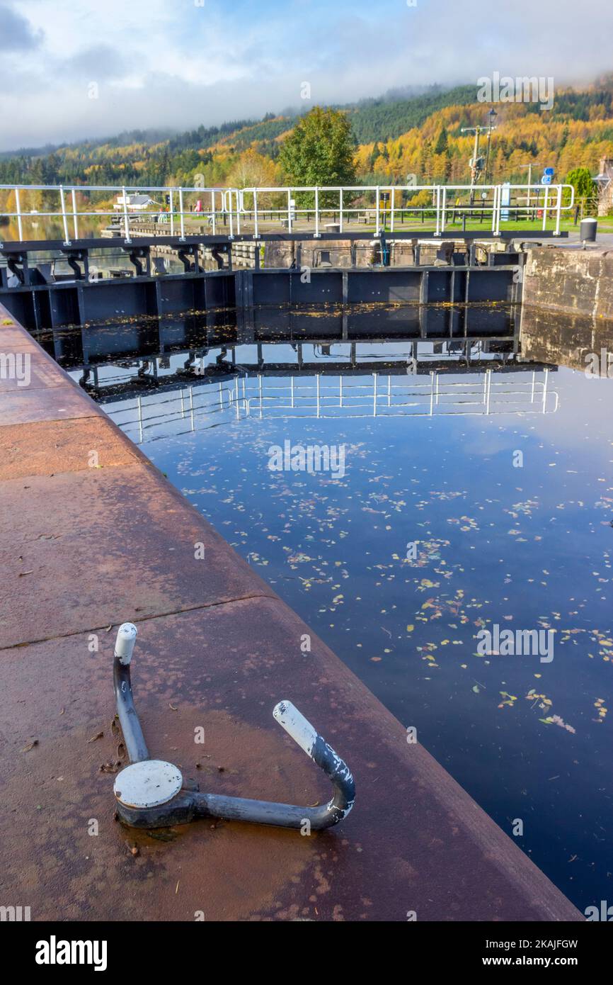 Canal Lock at Fort Augustus, Scottish Highlands, Scotland, United ...