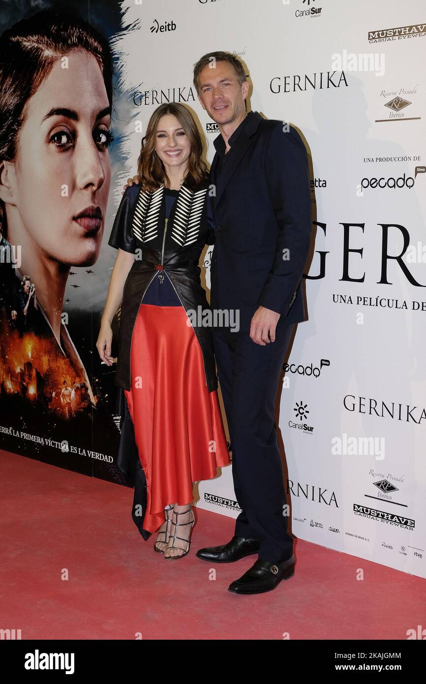Actors Maria Valverde and James D'Arcy pose at the premiere of film ...