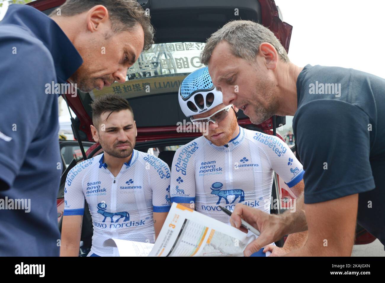 Quentin Valognes (Center Right) and Andrea Peron (Center Left) from ...