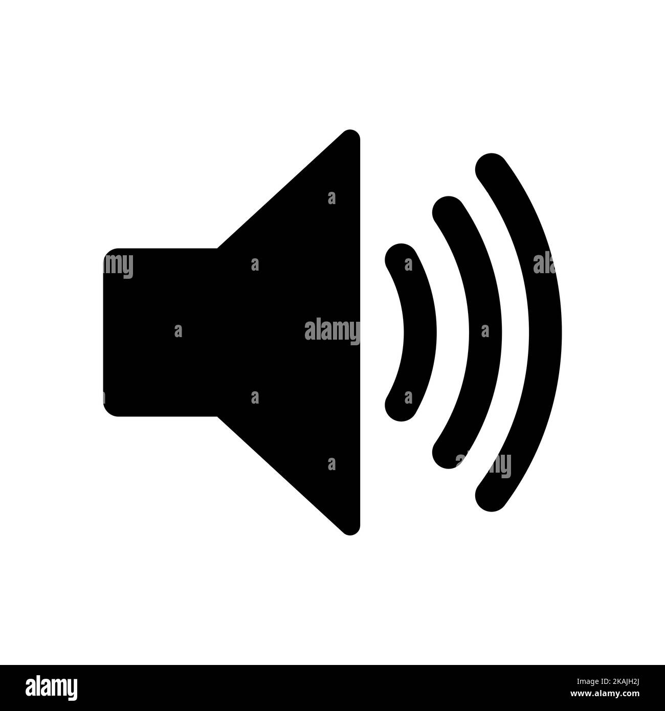 Sound volume icon. Speaker volume icon isolated. Vector illustration ...