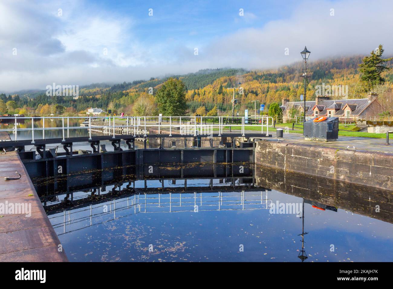 Canal Lock at Fort Augustus, Scottish Highlands, Scotland, United ...