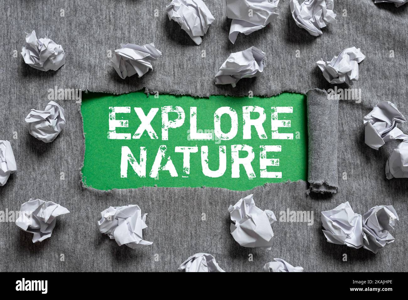 Conceptual caption Explore Nature. Internet Concept Good deed for ...