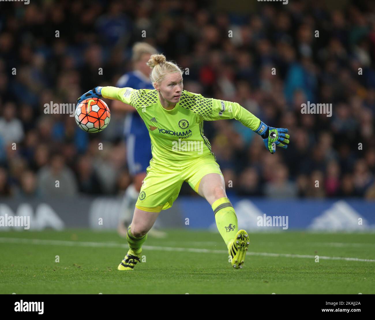 Chelsea Ladies Hedvig Lindahl during UEFA Women Champion League Round ...