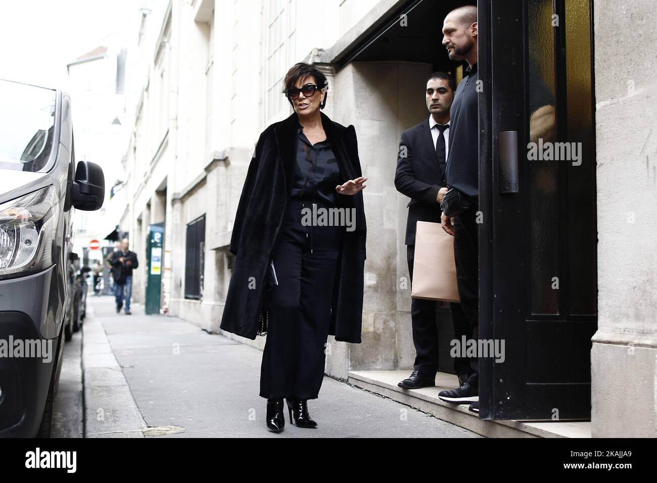 Kris Jenner and bodyguard Pascal Duvier seen talking out and about in ...