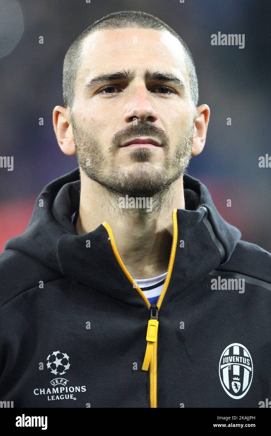 Juventus defender Leonardo Bonucci (19) poses in order to be ...