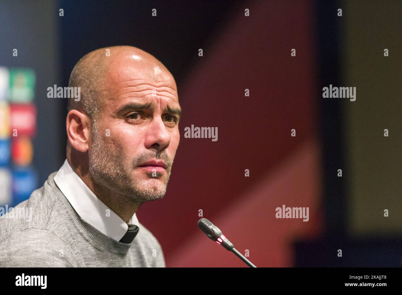 Soccer manchester city press conference city of manchester stadium hi ...