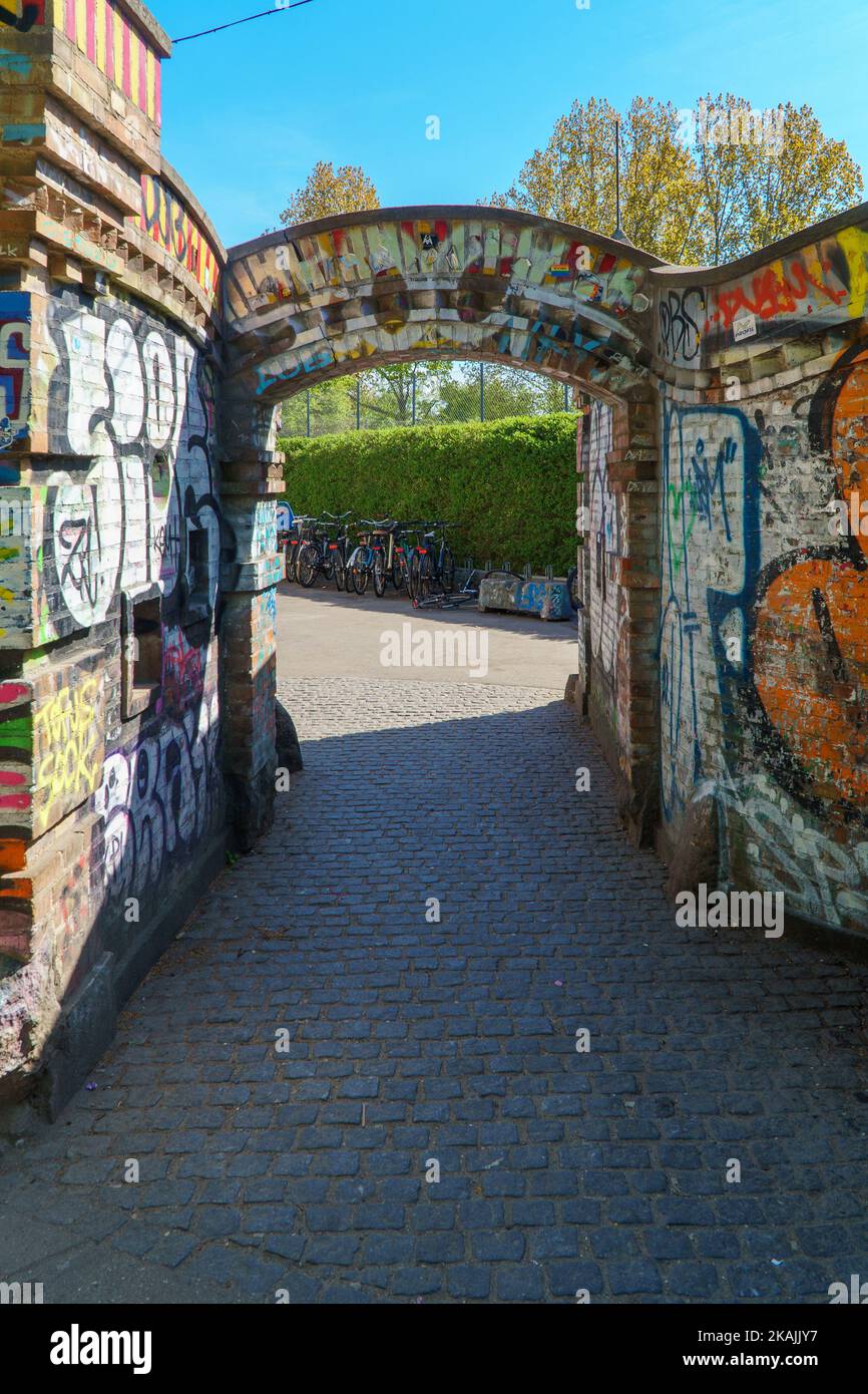 Copenhagen, Denmark - 08.05.2022: Inside of Freetown Christiania Stock ...