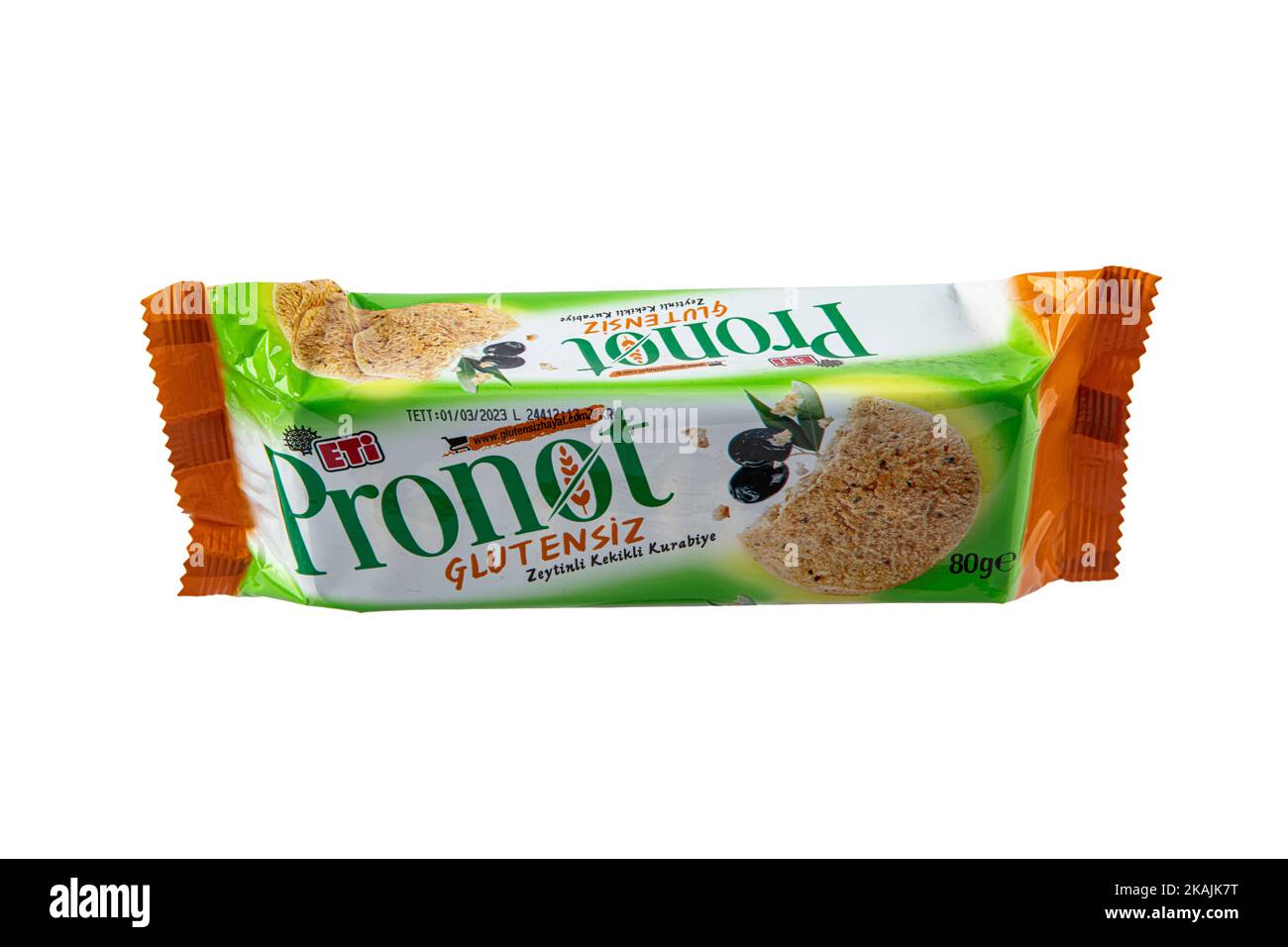 Istanbul, Turkey - November 01, 2022: A pack of Eti Pronot Gluten Free ...