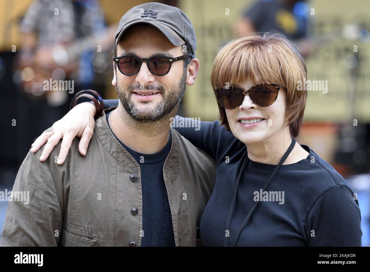 Josh Fox and actress Frances Fisher during Climate Revolution rally in ...