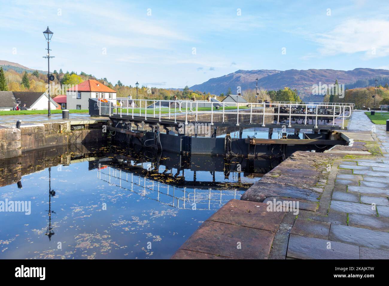 Canal Lock at Fort Augustus, Scottish Highlands, Scotland, United ...