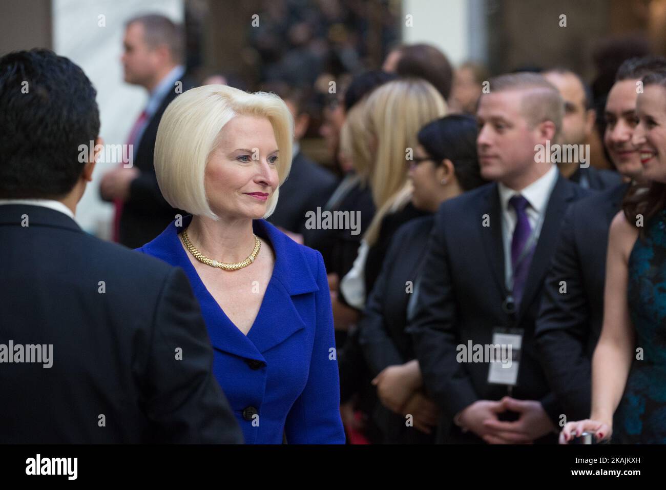 in the grand lobby of Trump International Hotel, Callista Gingrich ...