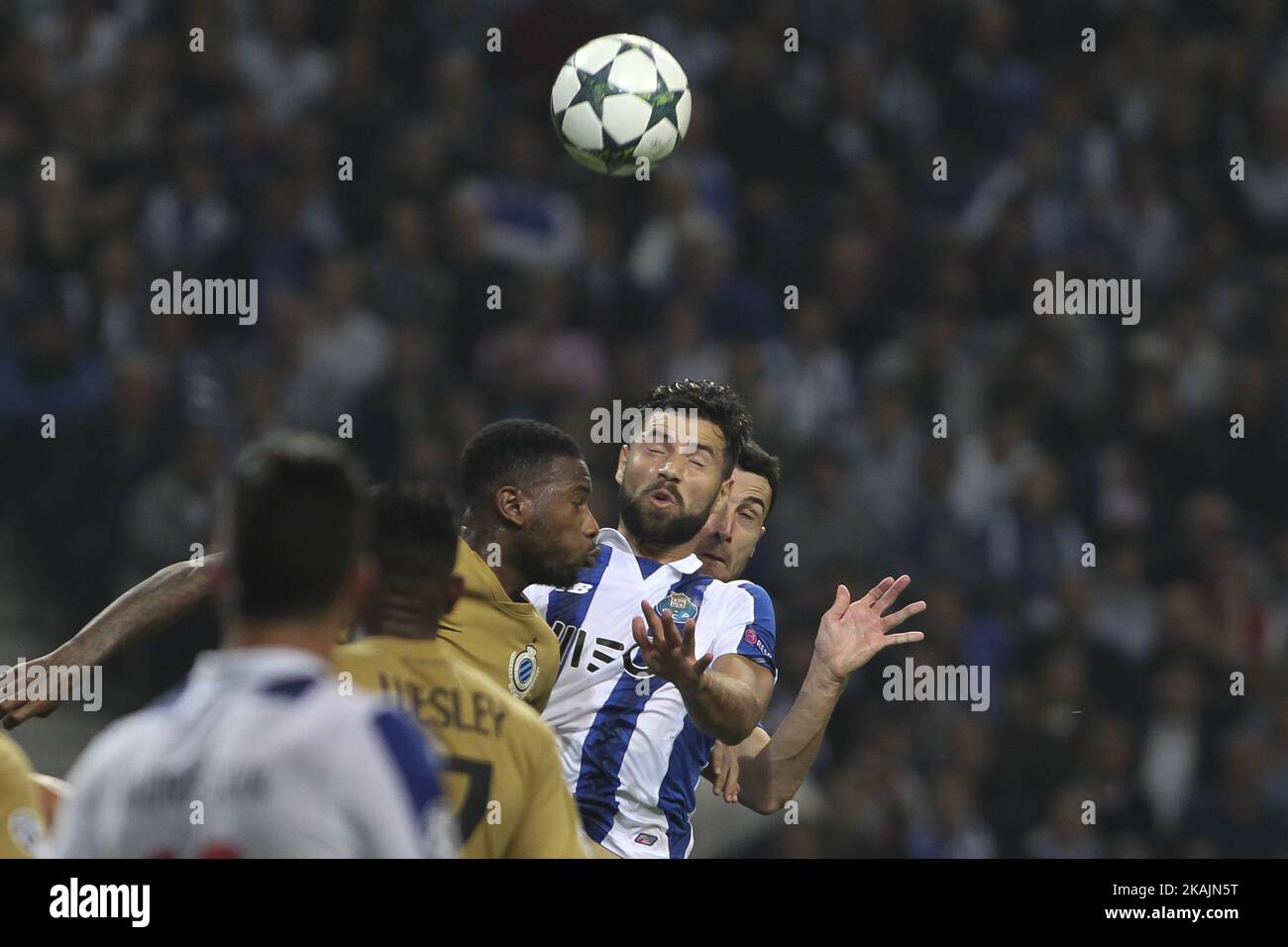 Porto's Brazilian defender Felipe jumps during UEFA Champions League ...