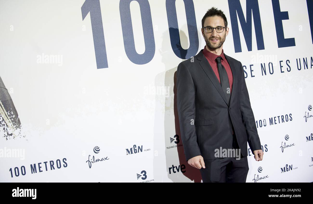 Spanish actor Dani Rovira attends the "100 metros" premiere in Capitol ...