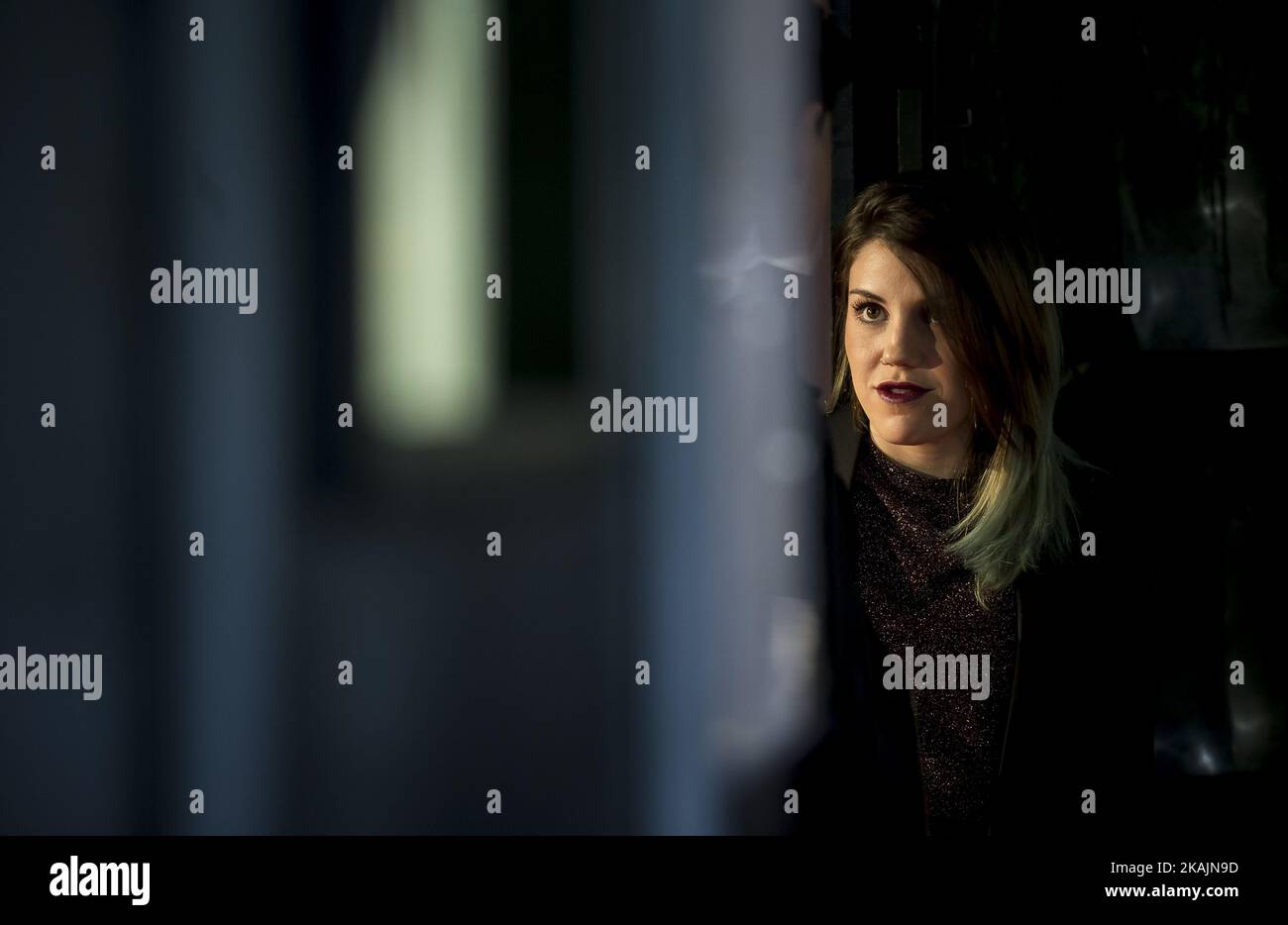 Spanish actress Angie Cepeda attends the "100 metros" premiere in ...