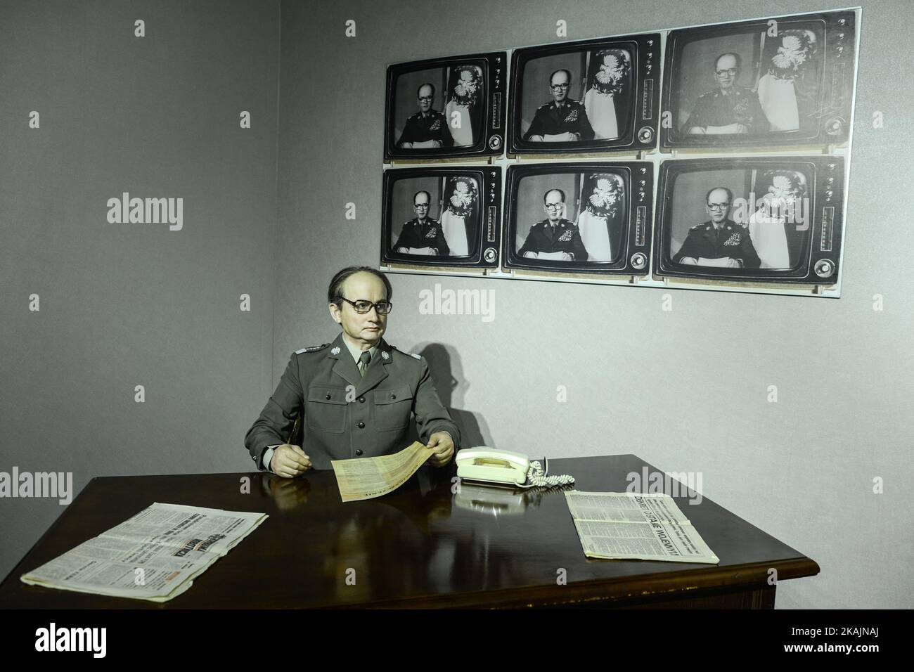 A wax figure of the General Wojciech Jaruzelski, the last commander-in ...