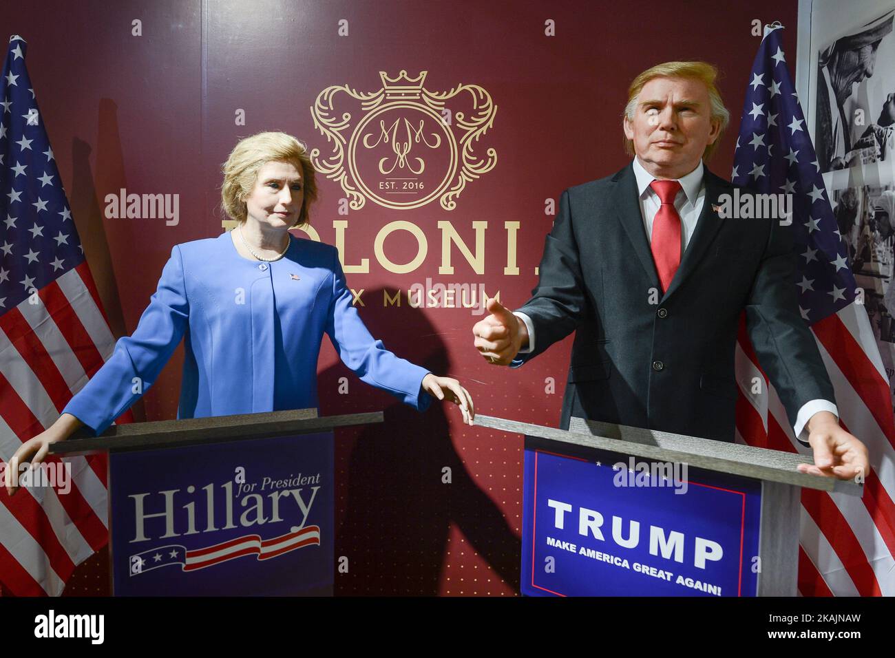 Donald trump wax museum poland hi-res stock photography and images - Alamy