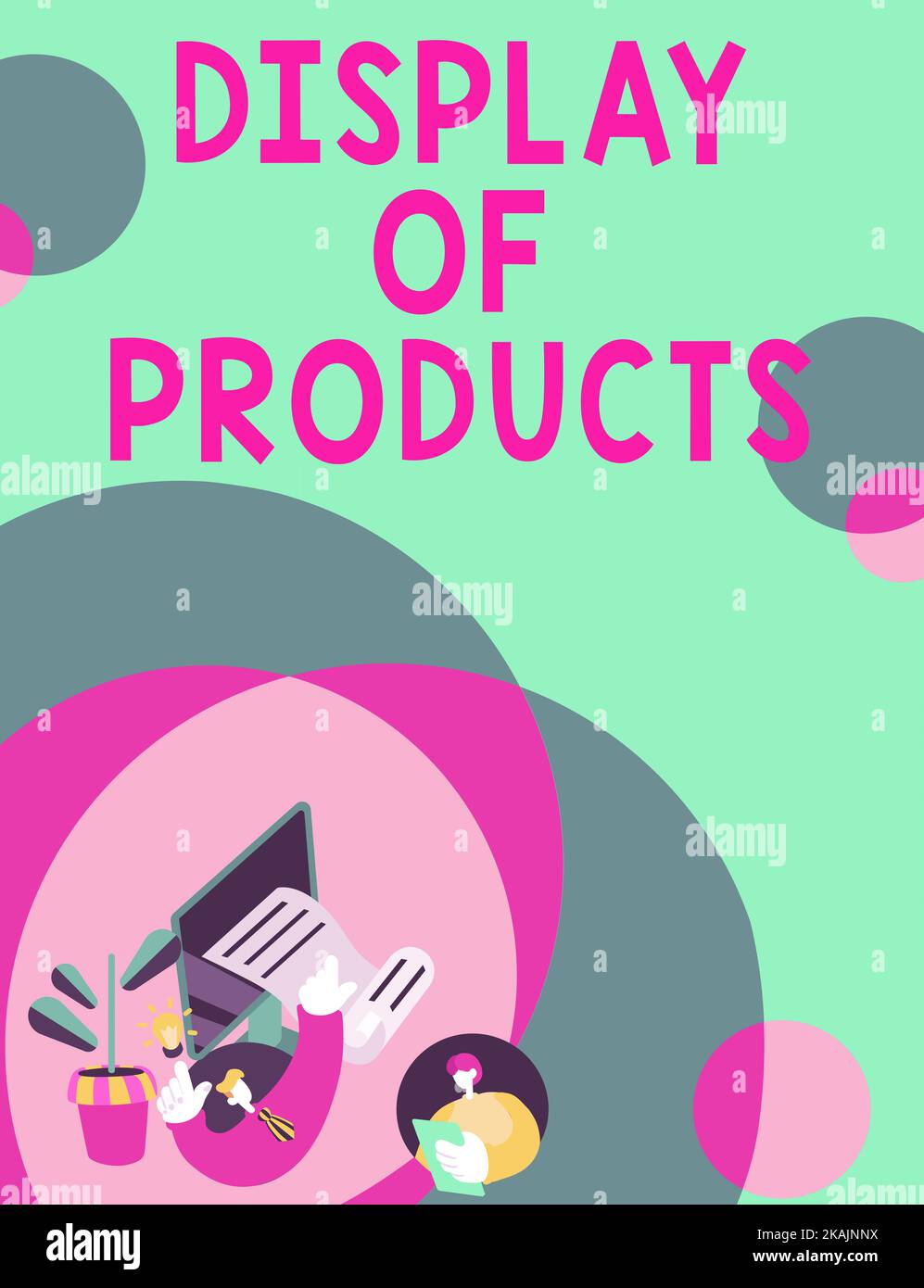 Text caption presenting Display Of Products. Business idea advertise ...