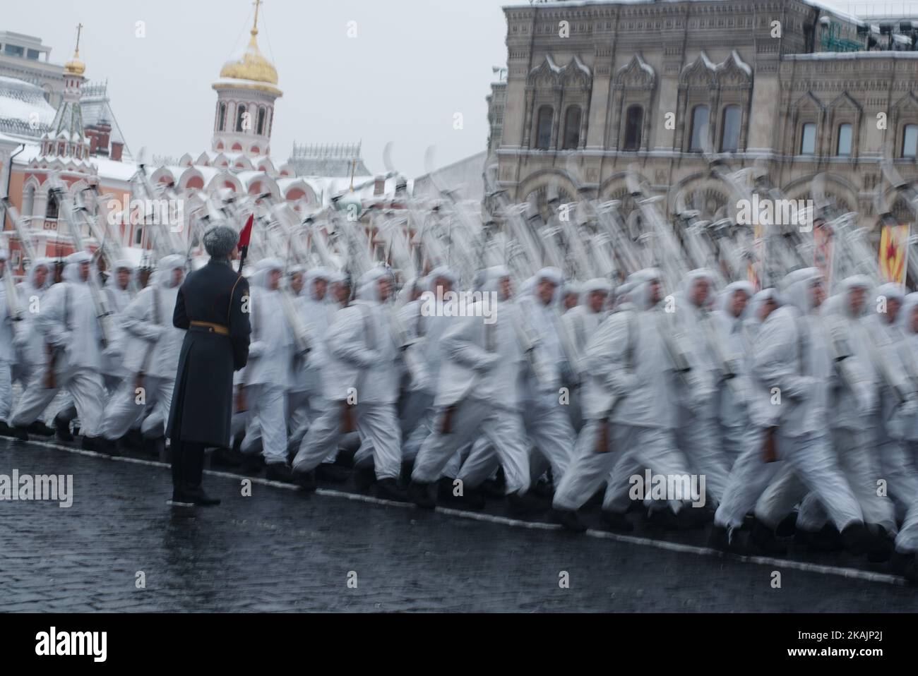 Russia WWII historical parade anniversaryin Moscow, Russia, on November ...
