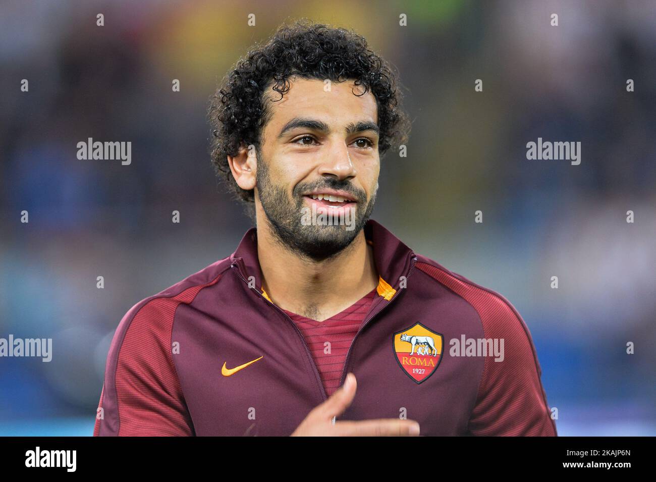 Mohamed Salah during the Italian Serie A football match between A.S ...