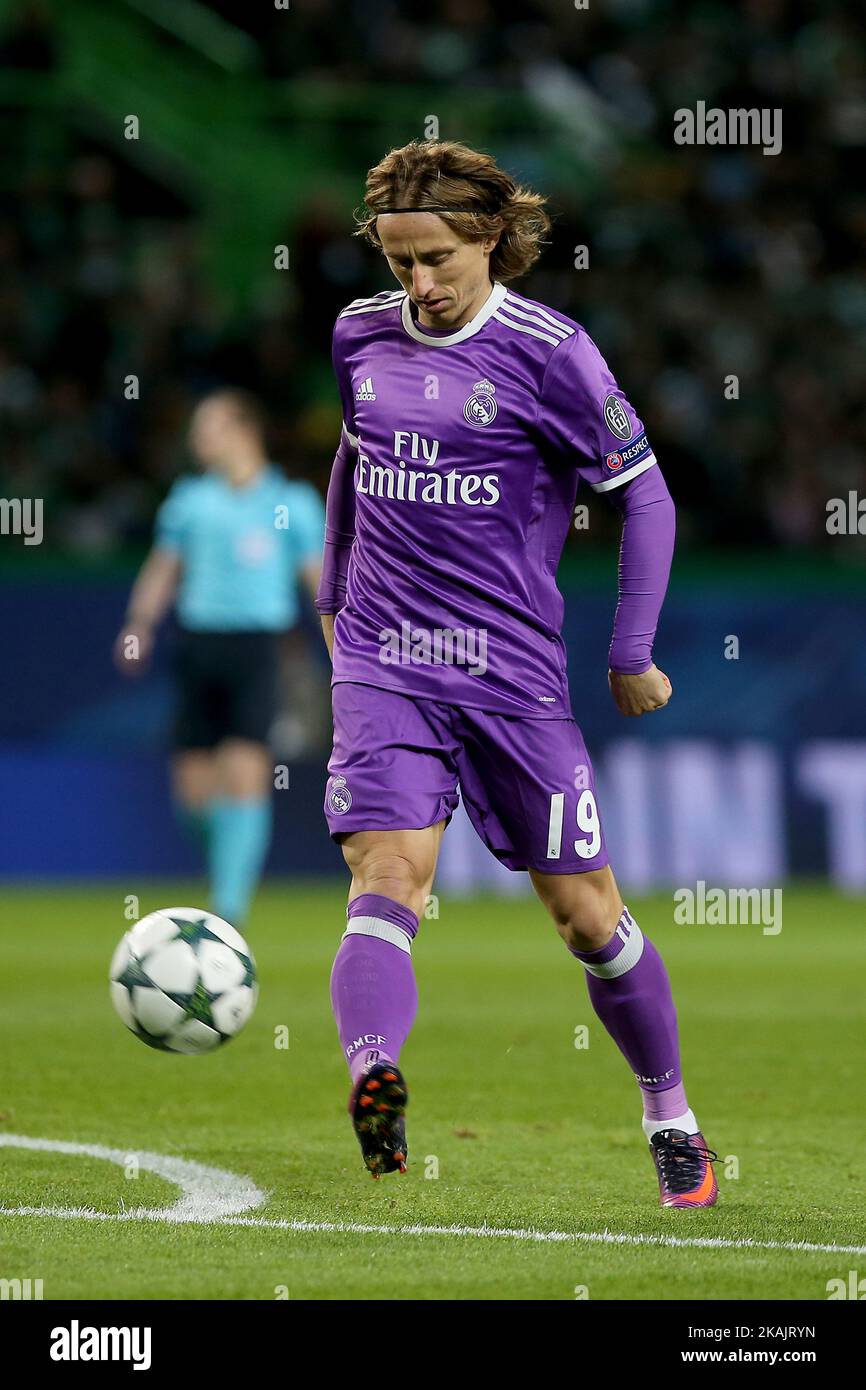 Real Madrids midfielder Luka Modric from Croacia in action during the ...