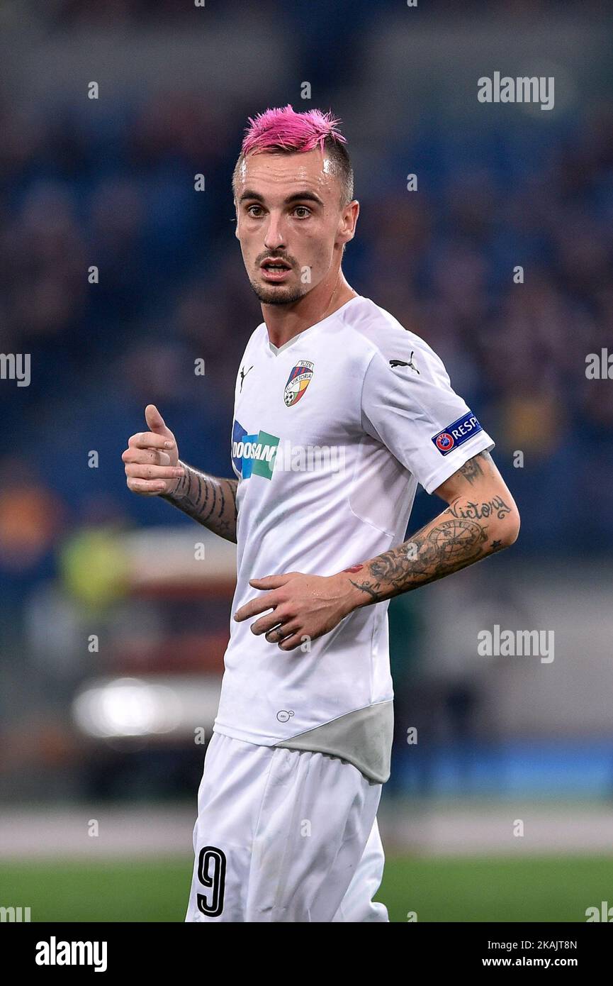 Martin Zeman of Viktoria Plzen during the UEFA Europa League match ...